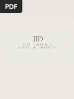 TTPD: The Anthology Tracklist | PDF | Taylor Swift | American Musicians
