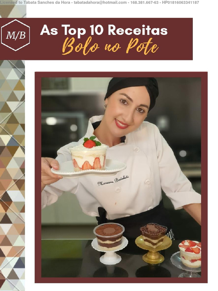 Apostila Bolode Pote | PDF | Chocolate | Bolos