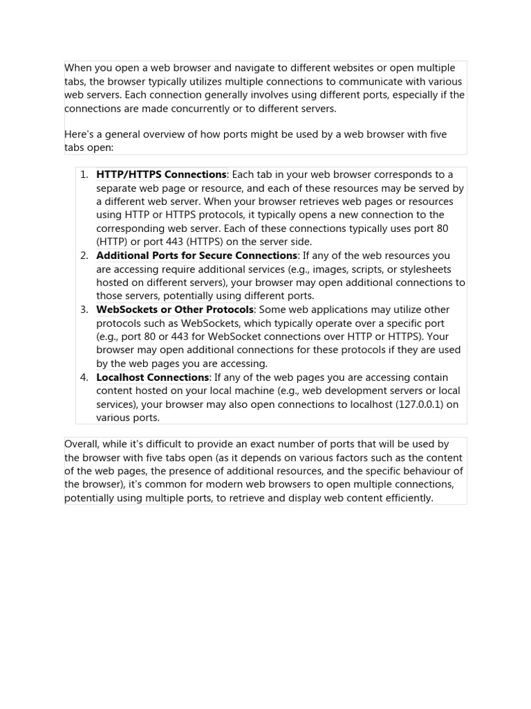 Ports | Download Free PDF | Port (Computer Networking) | Transmission Control Protocol