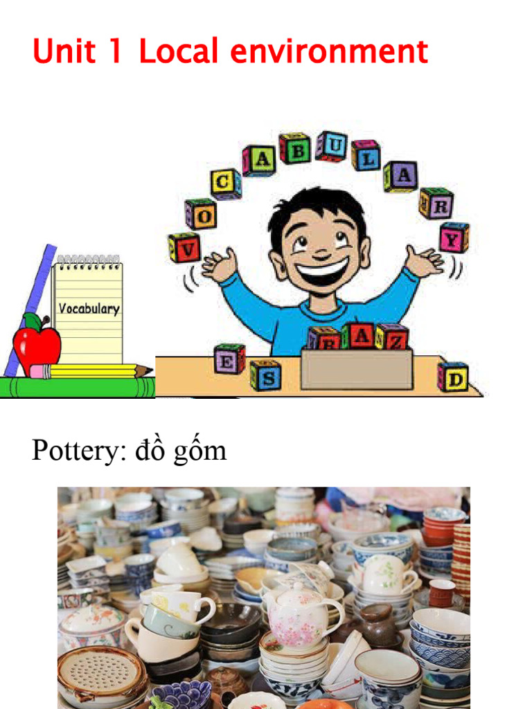 Traditional Handicrafts Vocabulary | PDF | Grammar | Linguistics