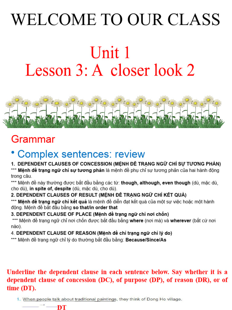 Unit 1 Local environment Lesson 3 A closer look 2 | Download Free PDF | Semantic Units | Linguistics