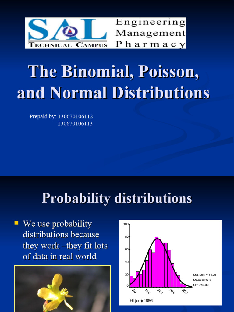 The Binomial,poisson _ Normal Distribution | Download Free PDF ...