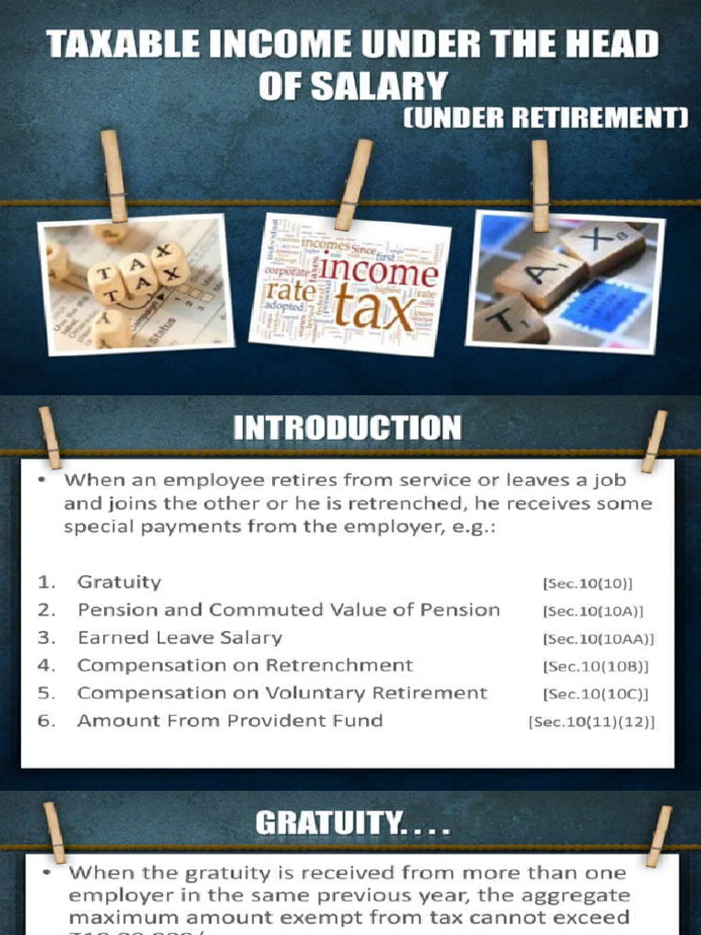 Pension - Income Tax | PDF