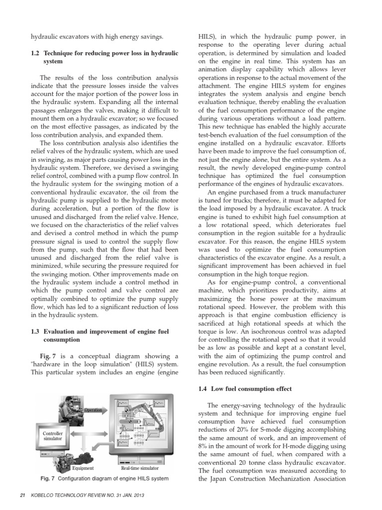1.2 Technique For Reducing Power Loss in Hydraulic System: Fig. 7 Configuration Diagram of ...