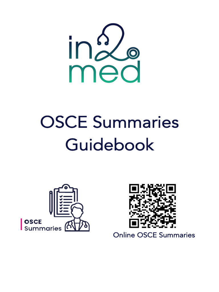 OSCE Examination Guidebook Summaries | PDF | Anatomical Terms Of Motion ...