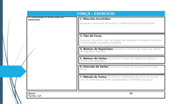 Ficha de Exercício de Força | PDF