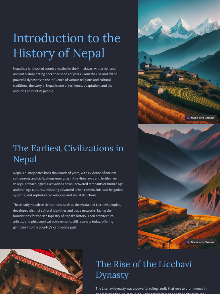 Introduction To The History of Nepal | PDF | Nepal | Kathmandu