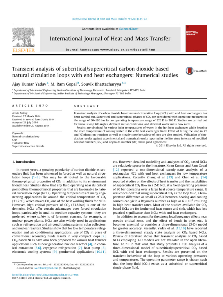 CO2 Circulation Loop Analysis | PDF | Turbulence | Heat Transfer