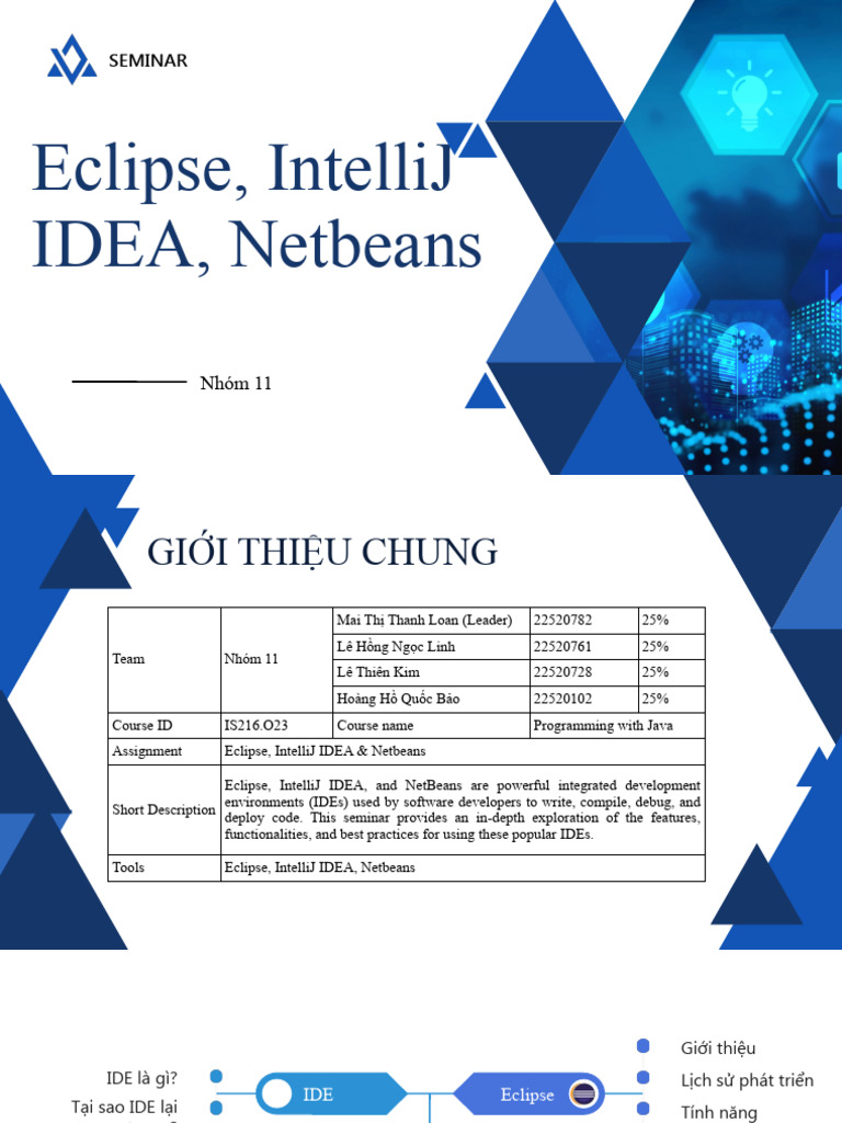 Eclipse, IntelliJ IDEA & Netbeans | PDF