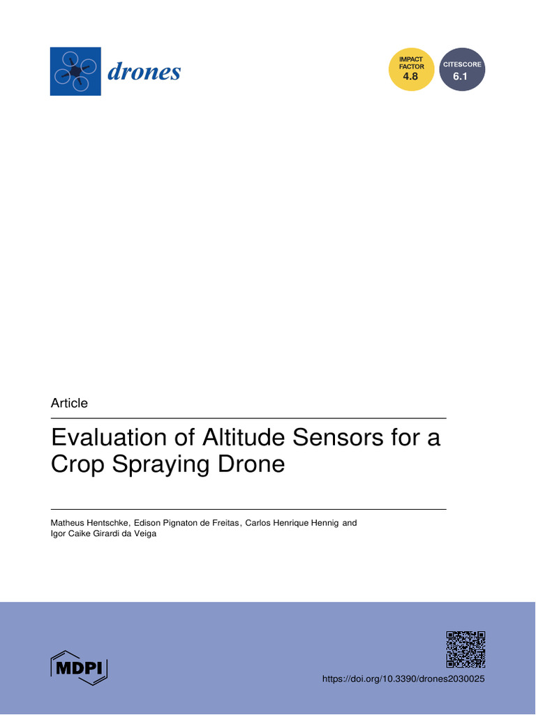 2 Evalutation of Altitude Sensors | PDF | Lidar | Unmanned Aerial Vehicle