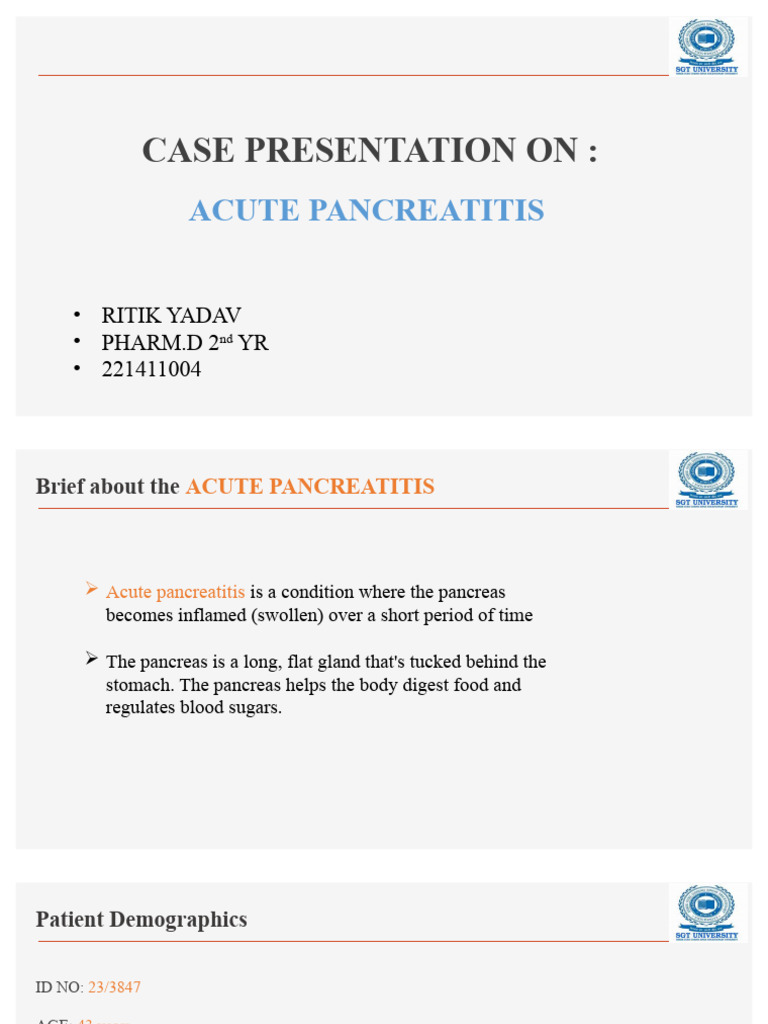 RITIK YADAV FINAL PPT | PDF | Pancreas | Causes Of Death