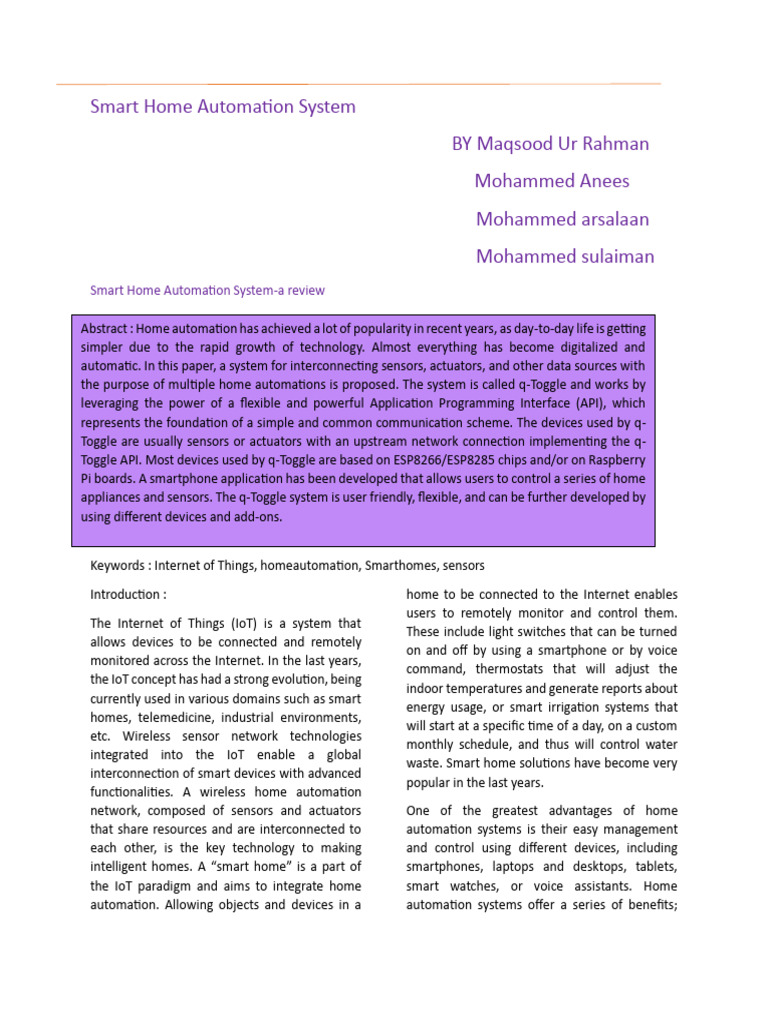 Research Methodology | PDF | Home Automation | Internet Of Things