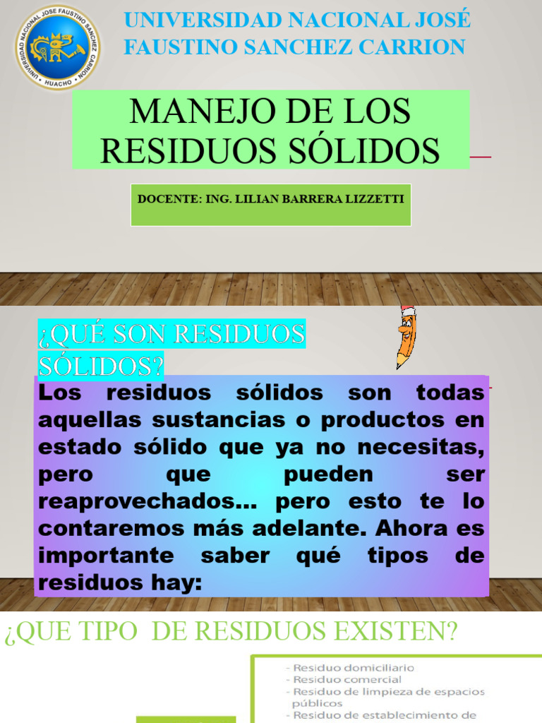Gestión de Residuos Sólidos en Perú | PDF | Residuos