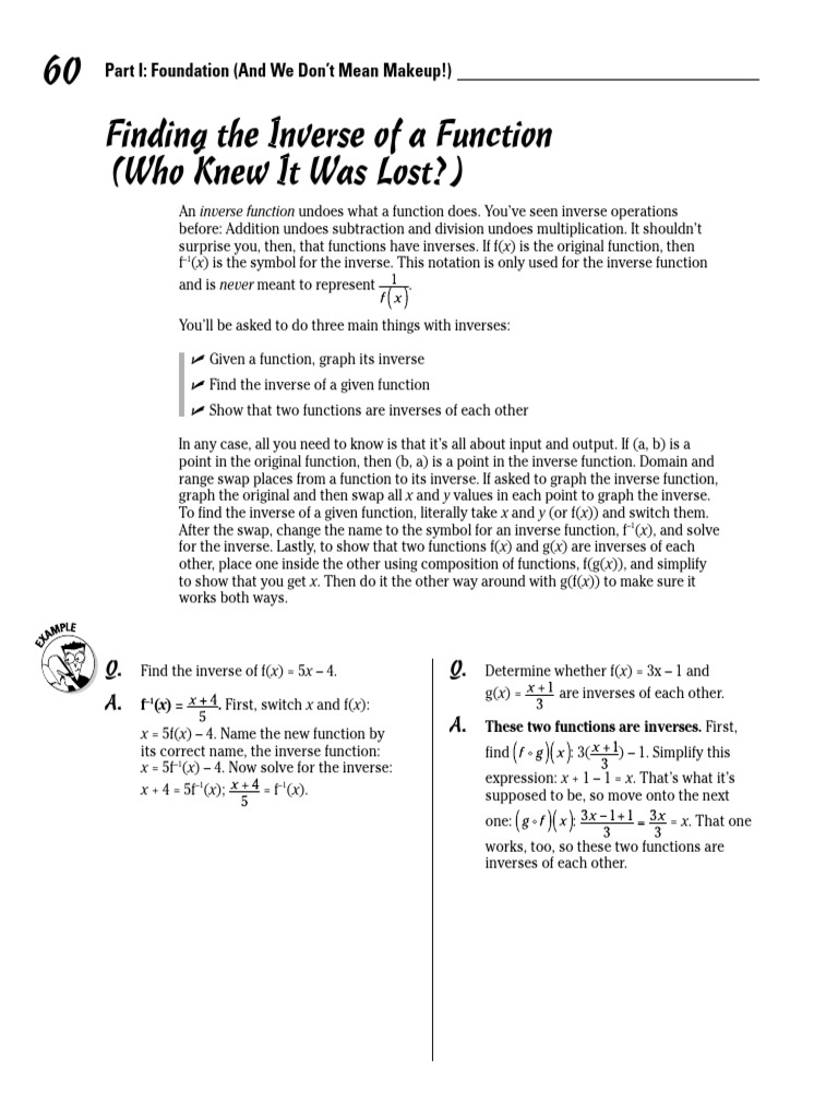 Inverse | PDF | Function (Mathematics) | Mathematical Logic