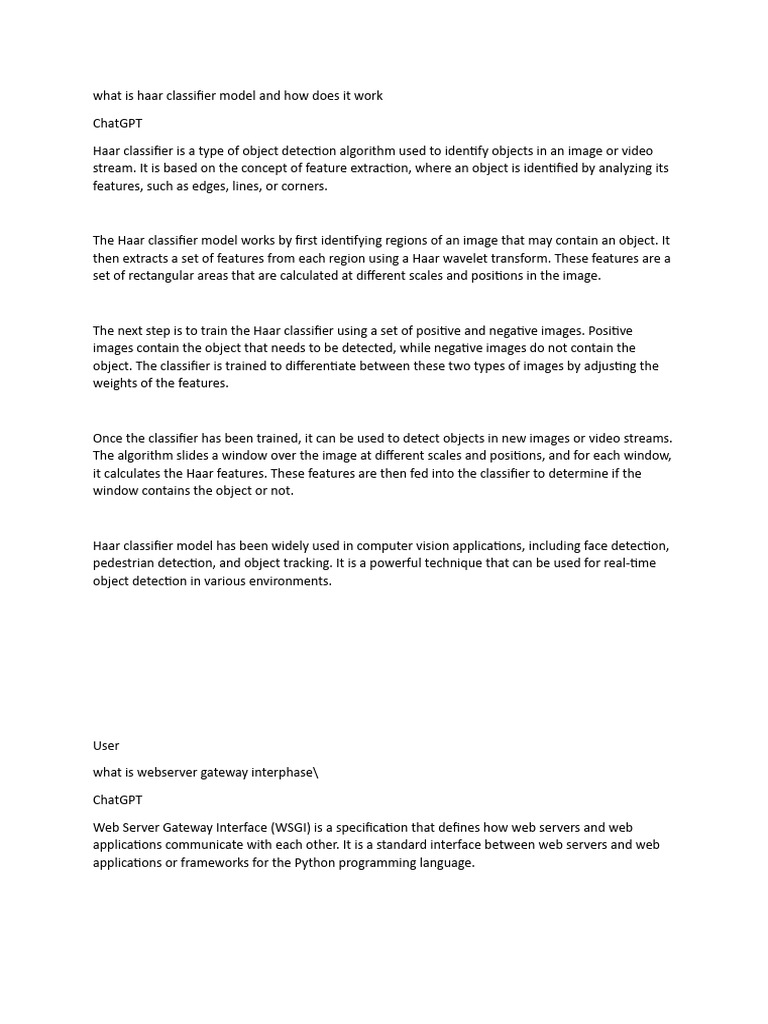 What Is Haar Classifier Model and How Does It Work | PDF | Support ...