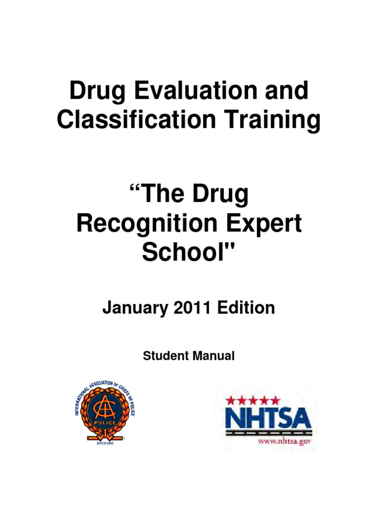 Drug Evaluation and Classification Training "The Drug Recognition ...