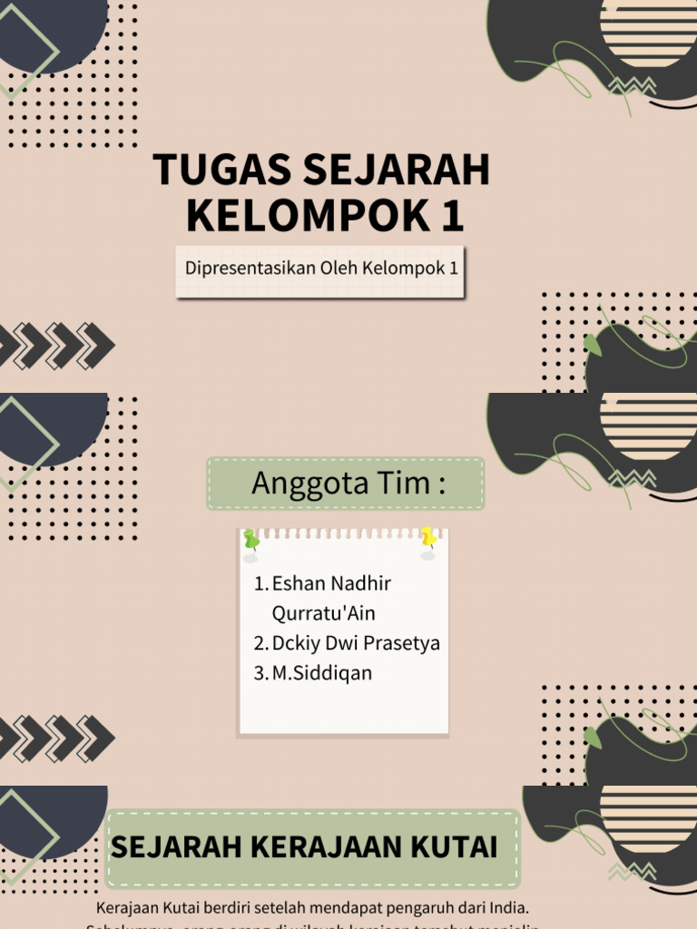 Tugas Presentasi Sejarah Kel 1. | PDF