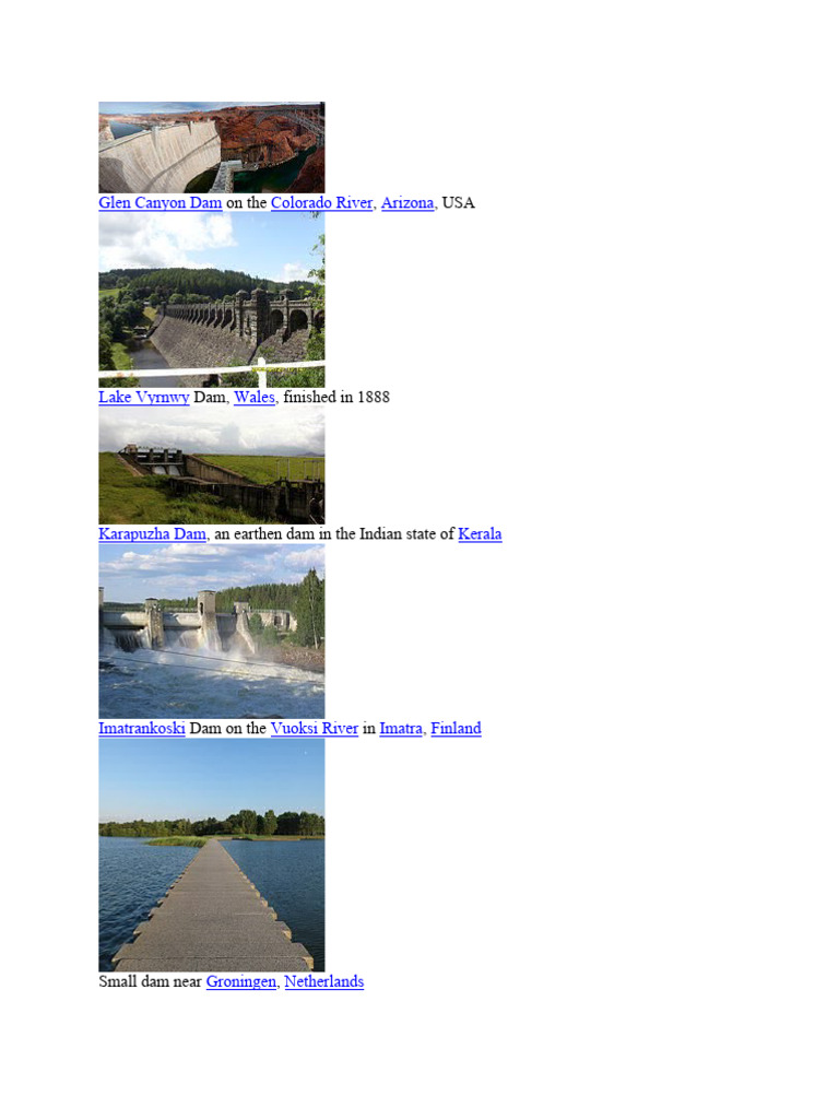 DAMS | PDF | Dam | Landscape