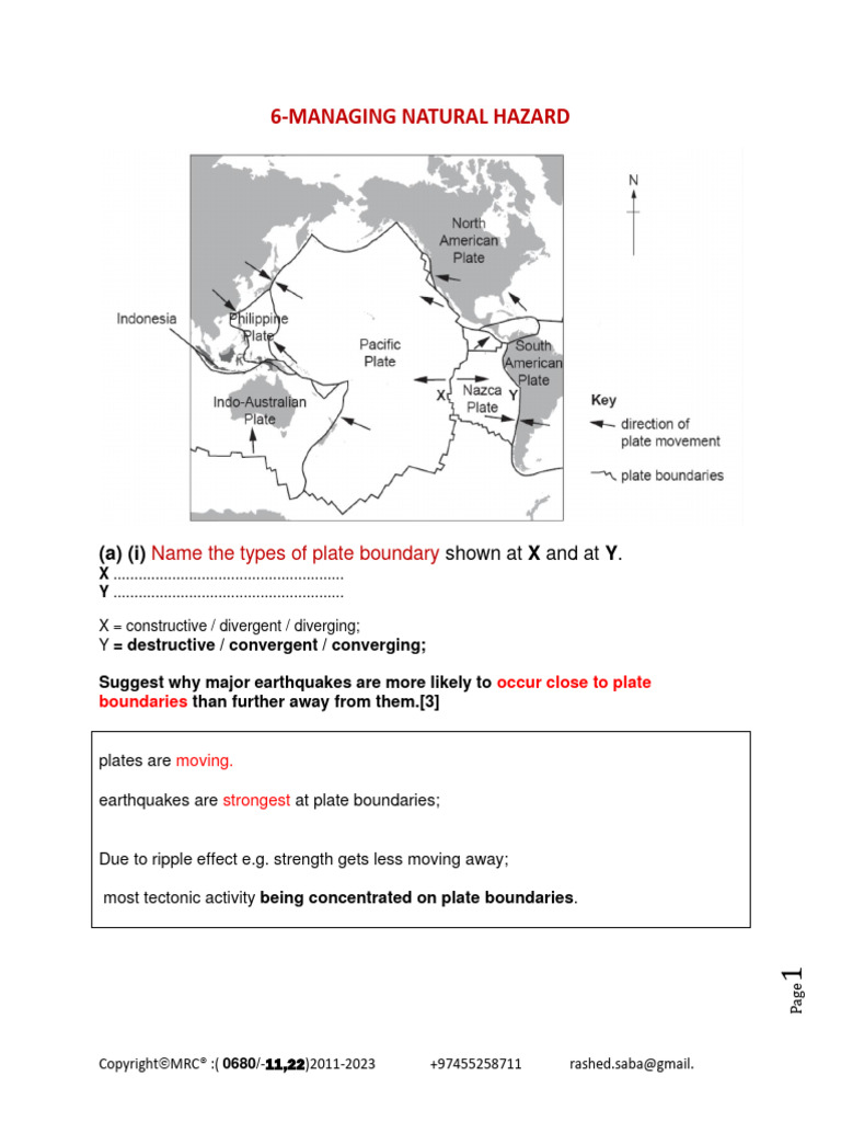 6-MANAGING NATURAL HAZARD | Download Free PDF | Flood | Earthquakes