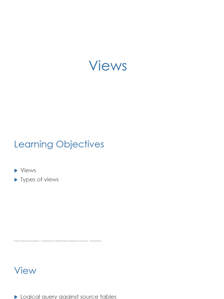 Views | PDF | Data Management | Computing