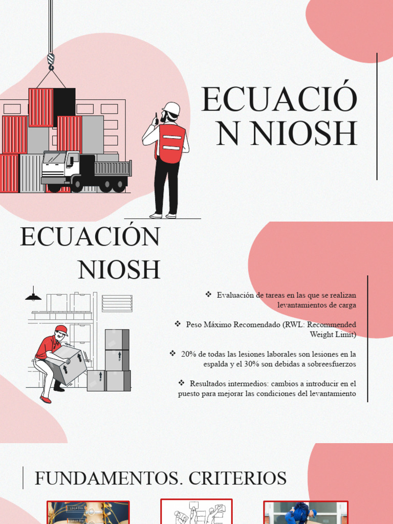 Ecuación NIOSH | PDF