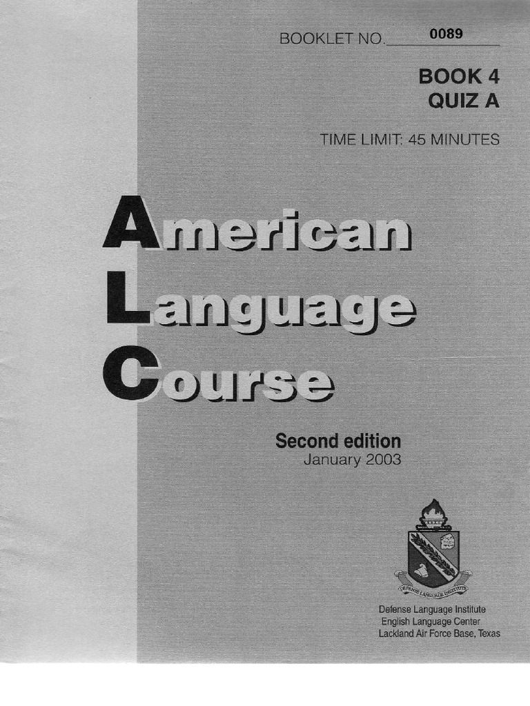 Quiz A - Book 4 | PDF