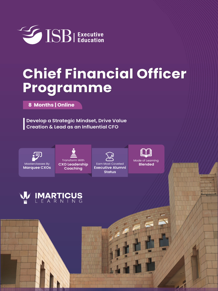 ISB-CFO - Batch 2024-2025 | PDF | Chief Financial Officer | Mergers And ...
