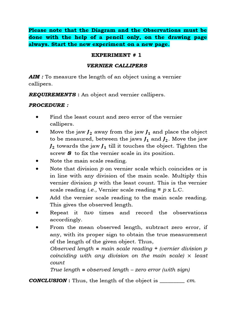 Class 9 Physics Experiments-1 | PDF | Probability And Statistics