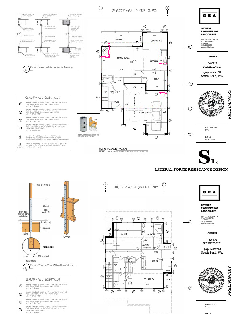 House Engineering Plans | PDF | Framing (Construction) | Components