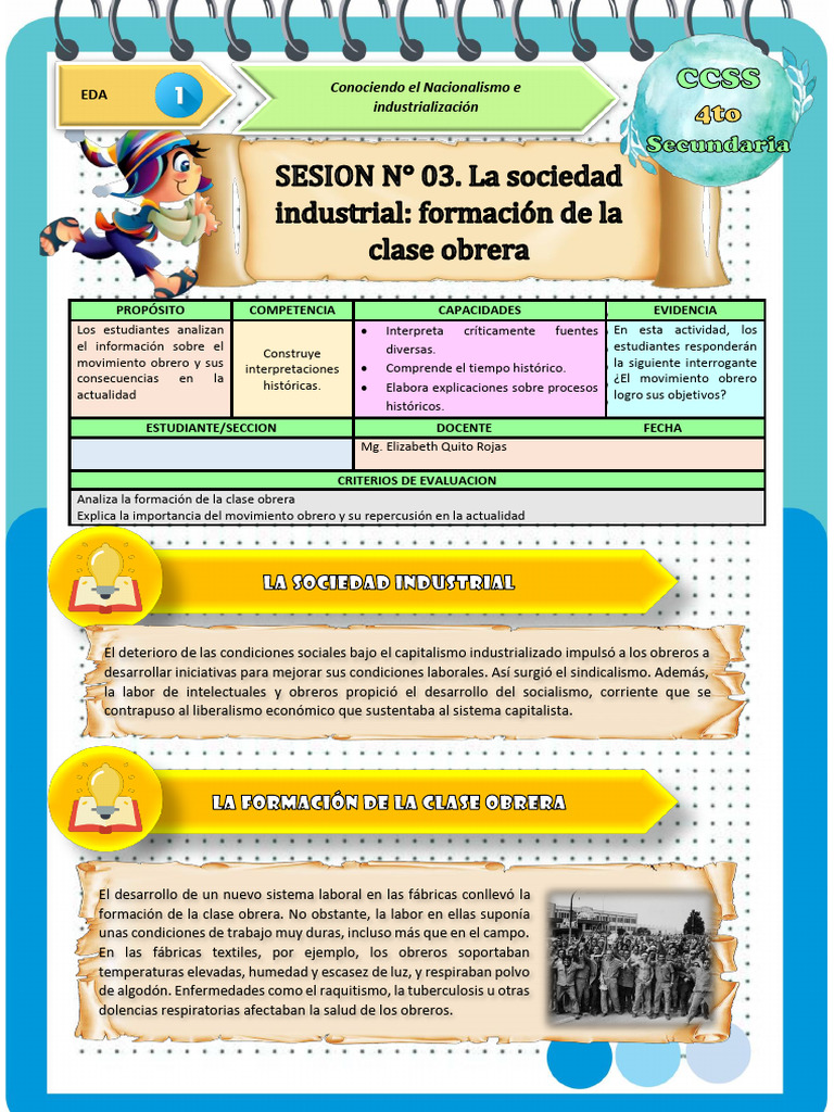 Ficha de Actividad CCSS 4°-Semana 3 - 084012 | PDF | Industria textil ...