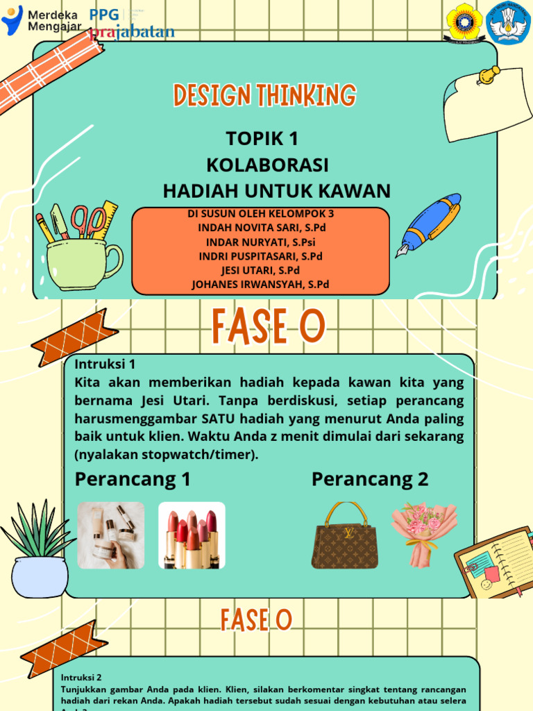 Proses Design Thinking Hadiah | PDF