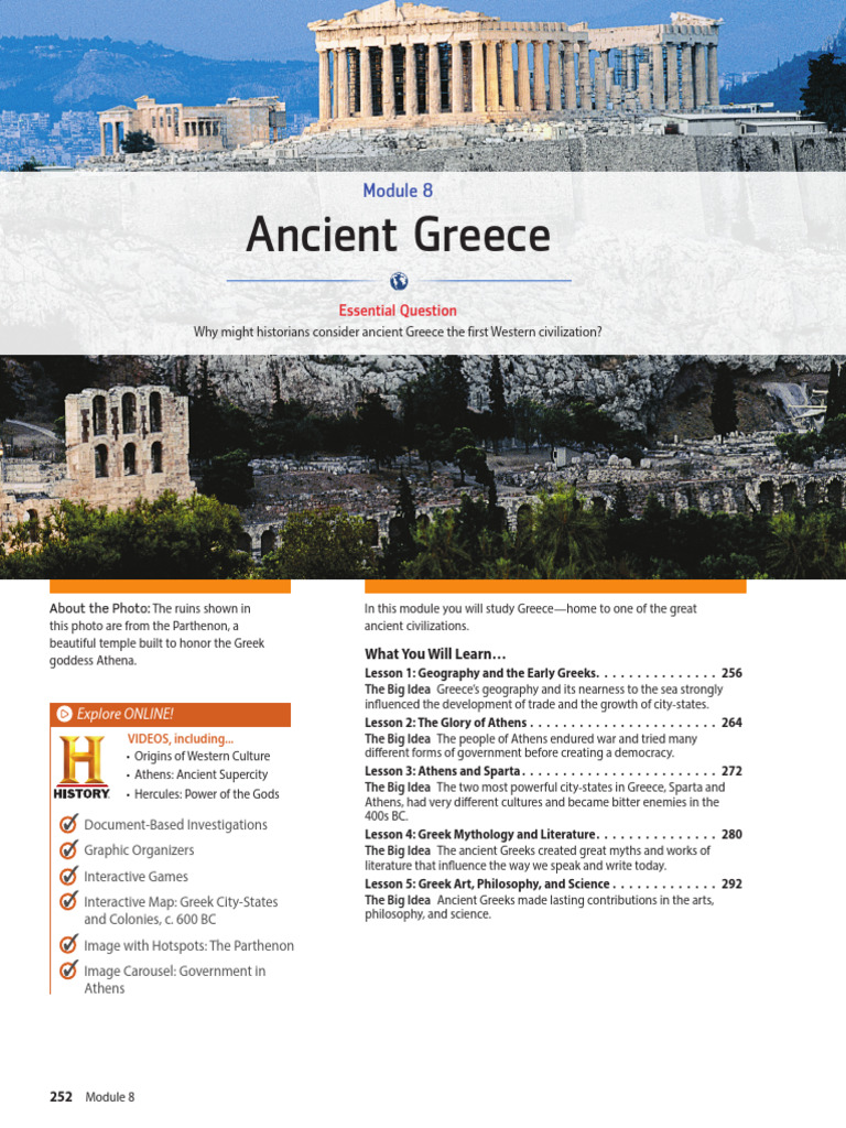Ancient Greece: Interactive Learning | PDF | Mycenaean Greece | Tyrant