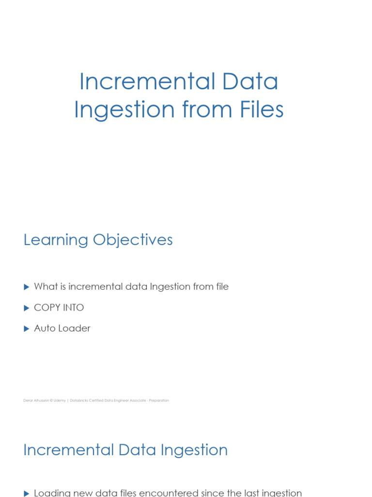 Incremental Data Ingestion From Files | PDF | Information Technology | Data