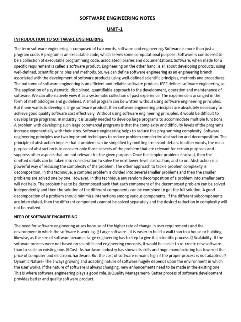 Introduction to Software Engineering | PDF | Software Development ...