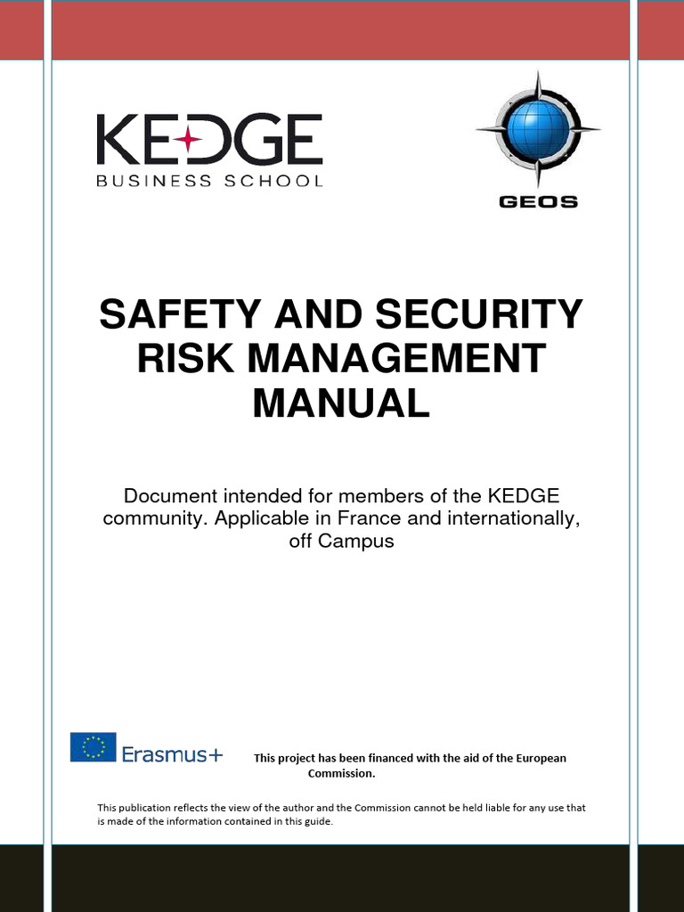 Safety and Security Risk Management Manual - EN | PDF | Risk | Risk ...