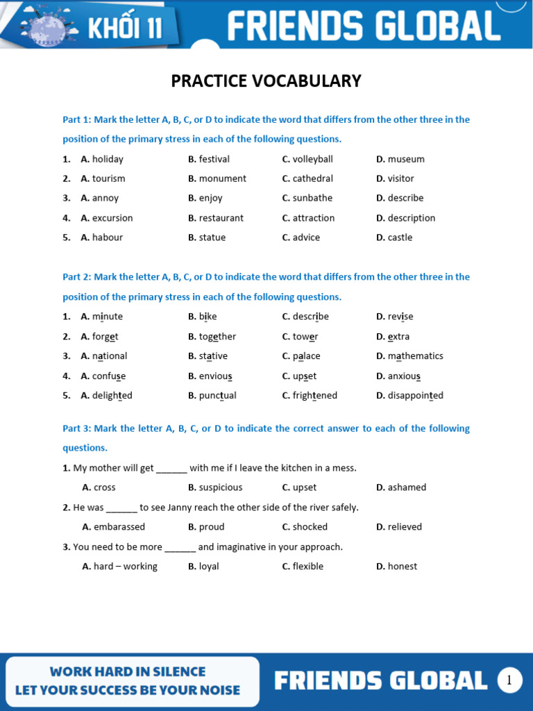 Practice Unit 1 + Intro | Download Free PDF | Human Development | Family
