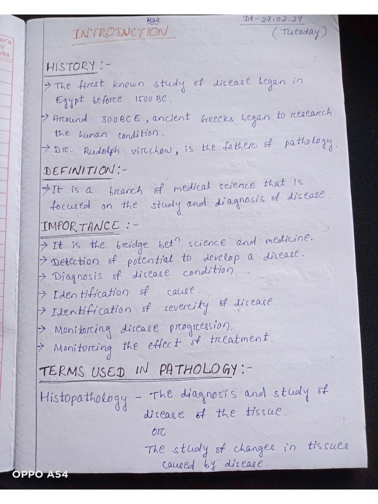 Pathology Notes | PDF
