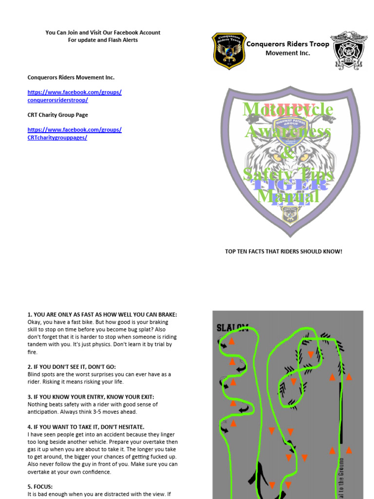 What Is Riding Skill Pdf Motorcycle Road