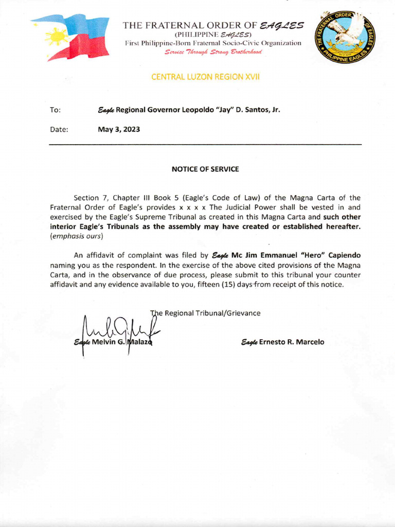 The Fraternal Order of Eagles | PDF