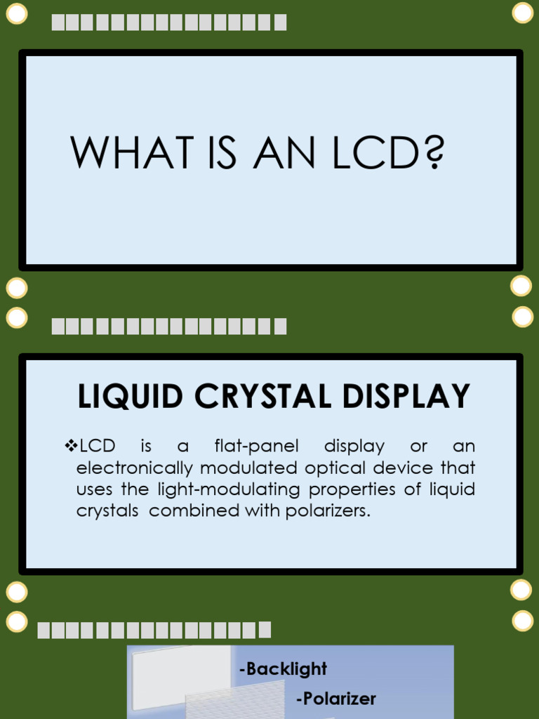 What Is An LCD? | PDF | Liquid Crystal Display | Computer Monitor