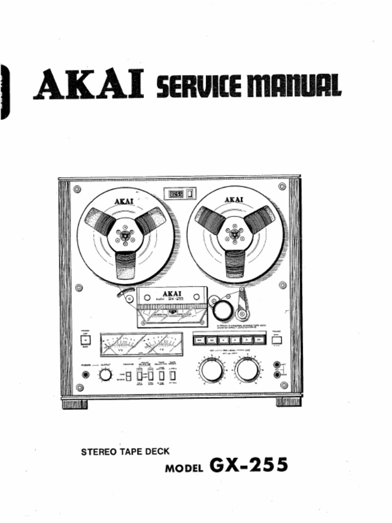 Akai GX 255 Service Manual | PDF
