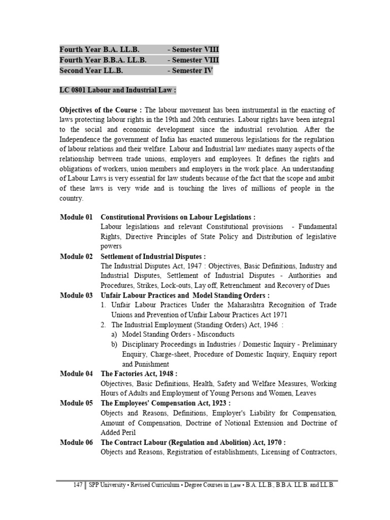 Sem-IV Syllabus | PDF | Arbitration | Alternative Dispute Resolution