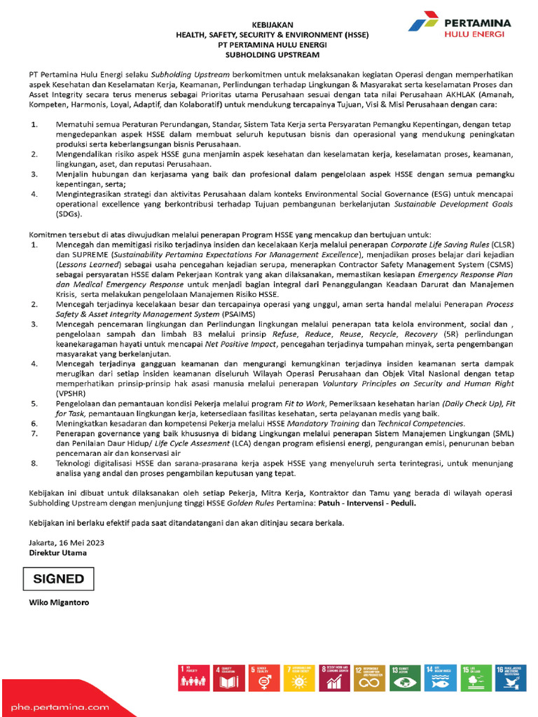 Hsse Policy Id | PDF