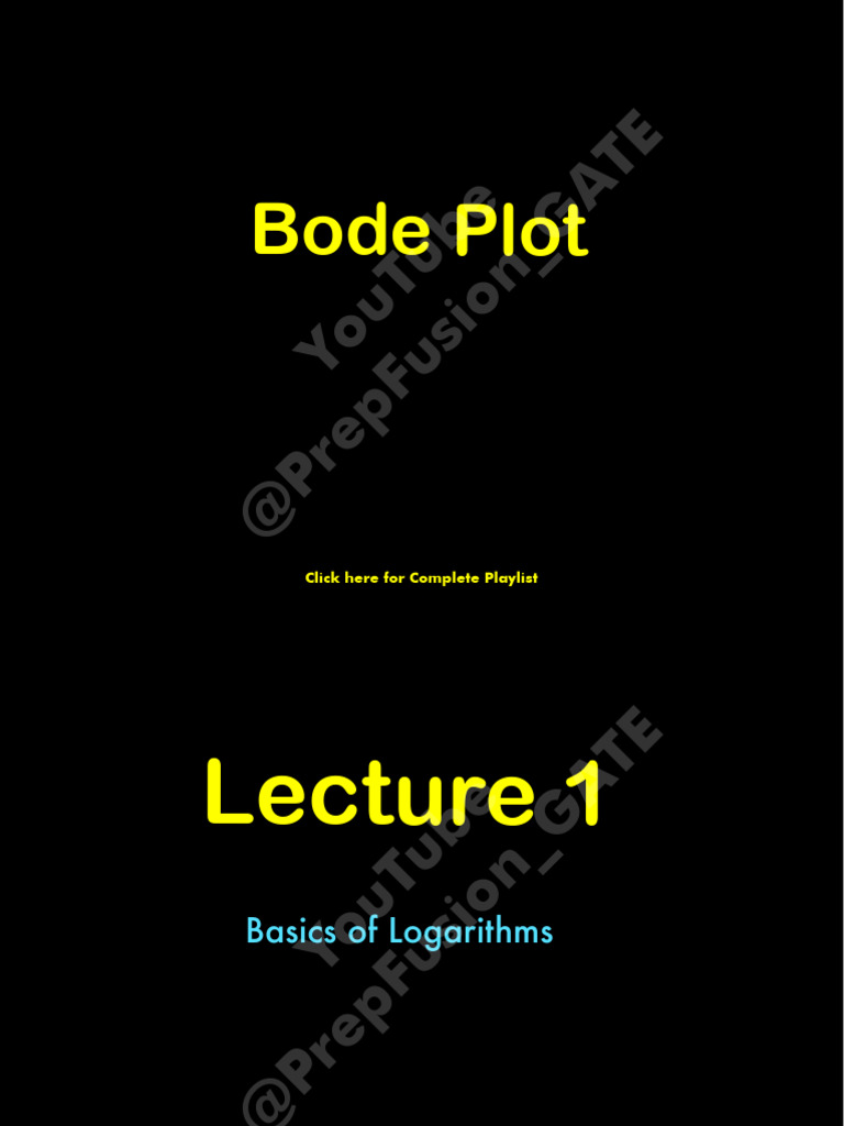 Bode Plot | PDF | Telecommunications Engineering | Signal Processing