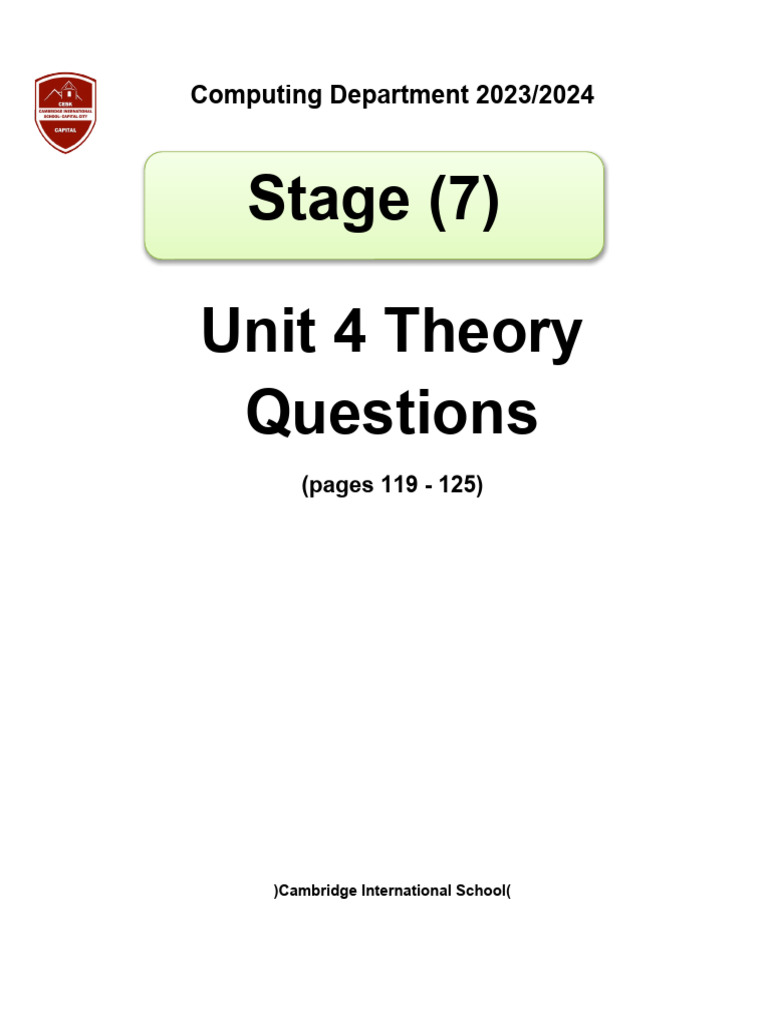 Grade 7 Unit 4 Task 1 | PDF | Computing Grade 7 Unit 4 Task 1 | PDF | Computing