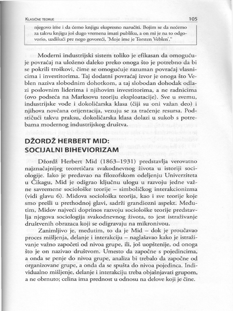 George Ritzer-Savremena Sociološka Teorija I Njeni Klasični Koreni ...