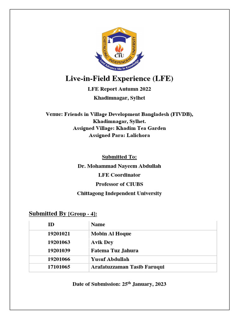 LFE Report: Khadimnagar Insights | PDF | Microcredit | Methodology