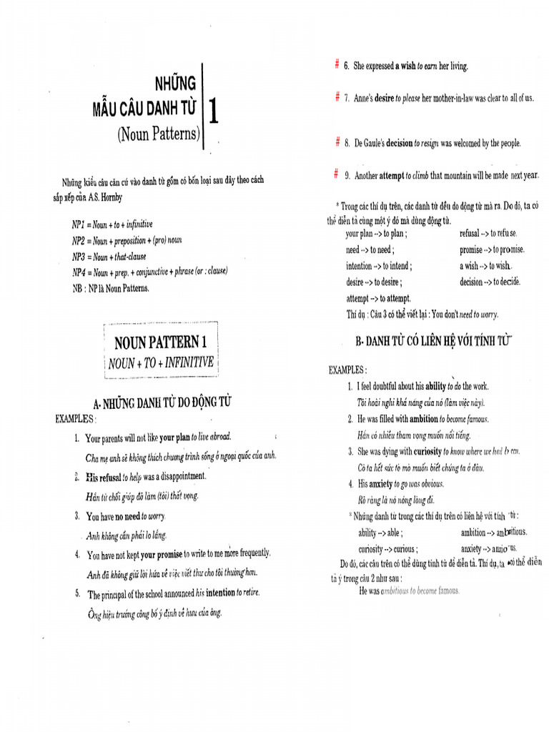Noun Patterns | PDF