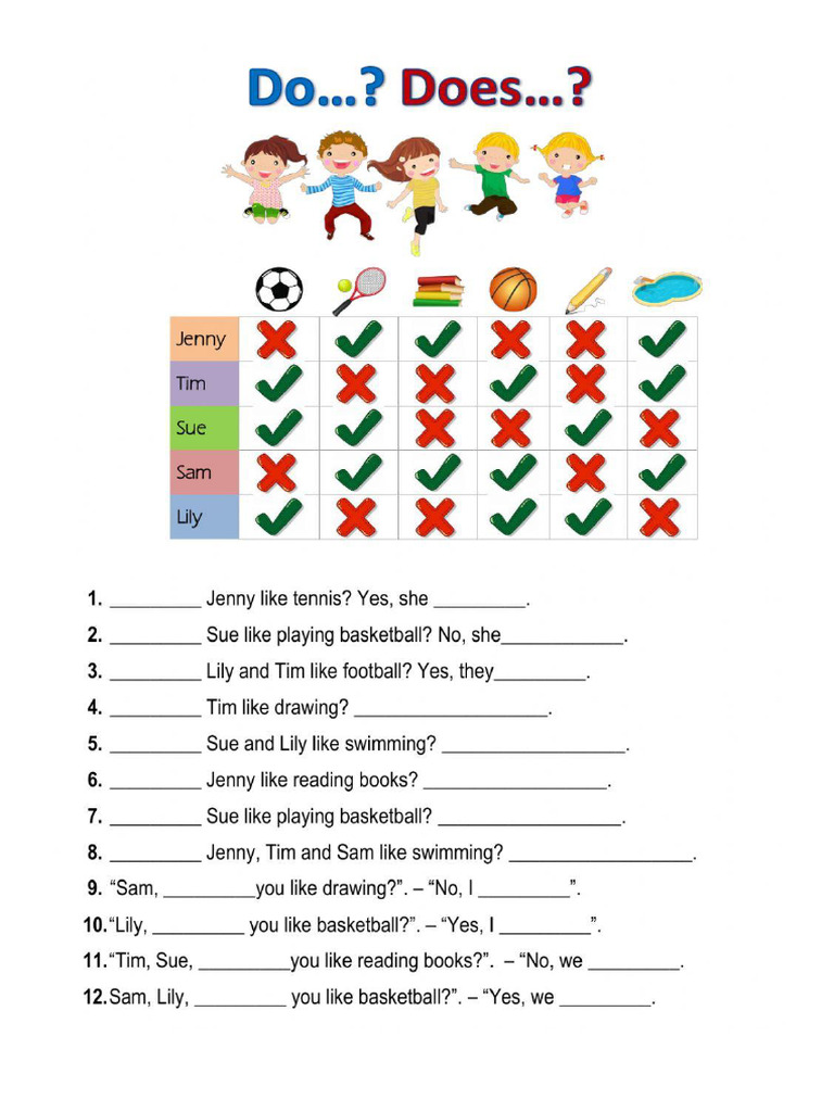 Do Does | PDF