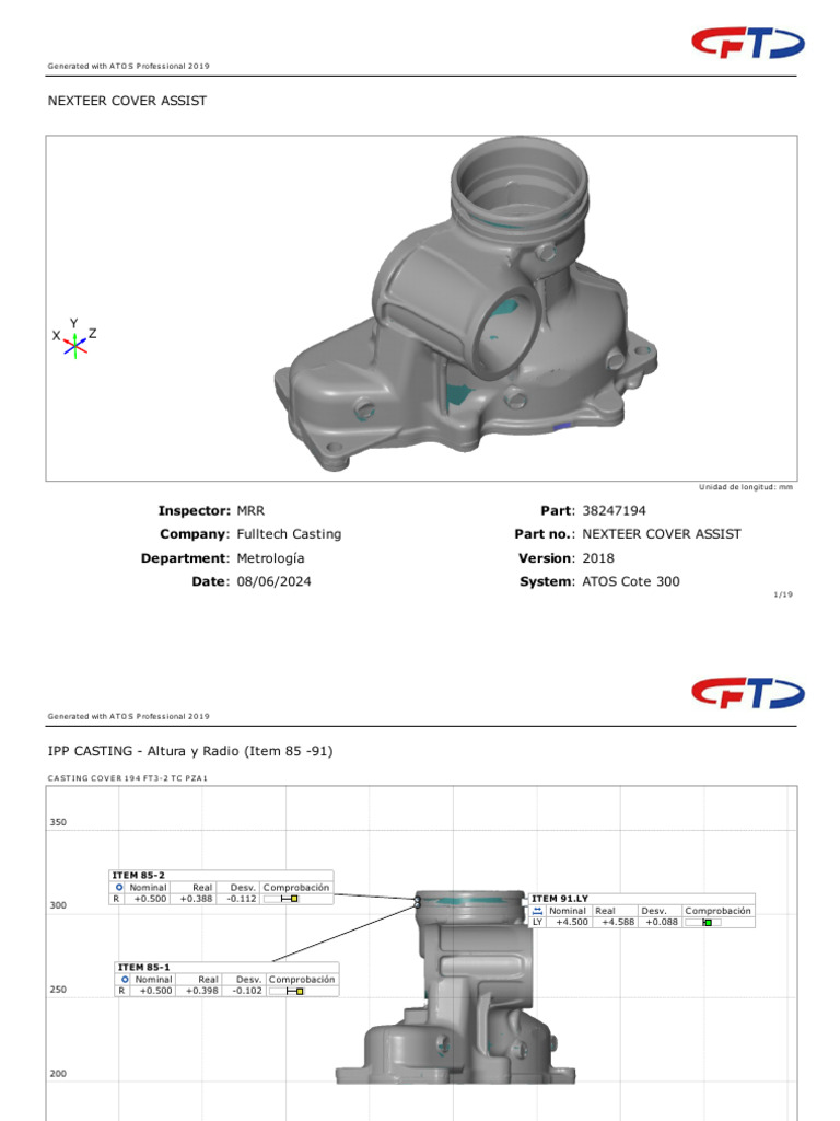 Casting Cover 194 Cav 3-2 TC Pza 1-9 | PDF